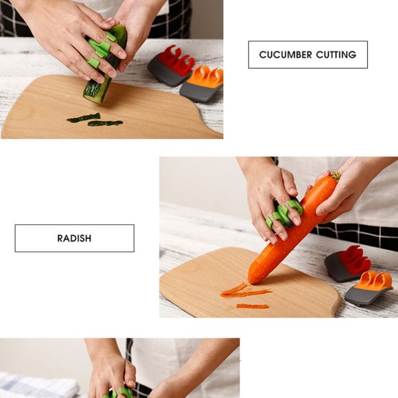 vigor | Kitchen | Handy Silicone Finger Grips Peeler For Any Vegetables ...